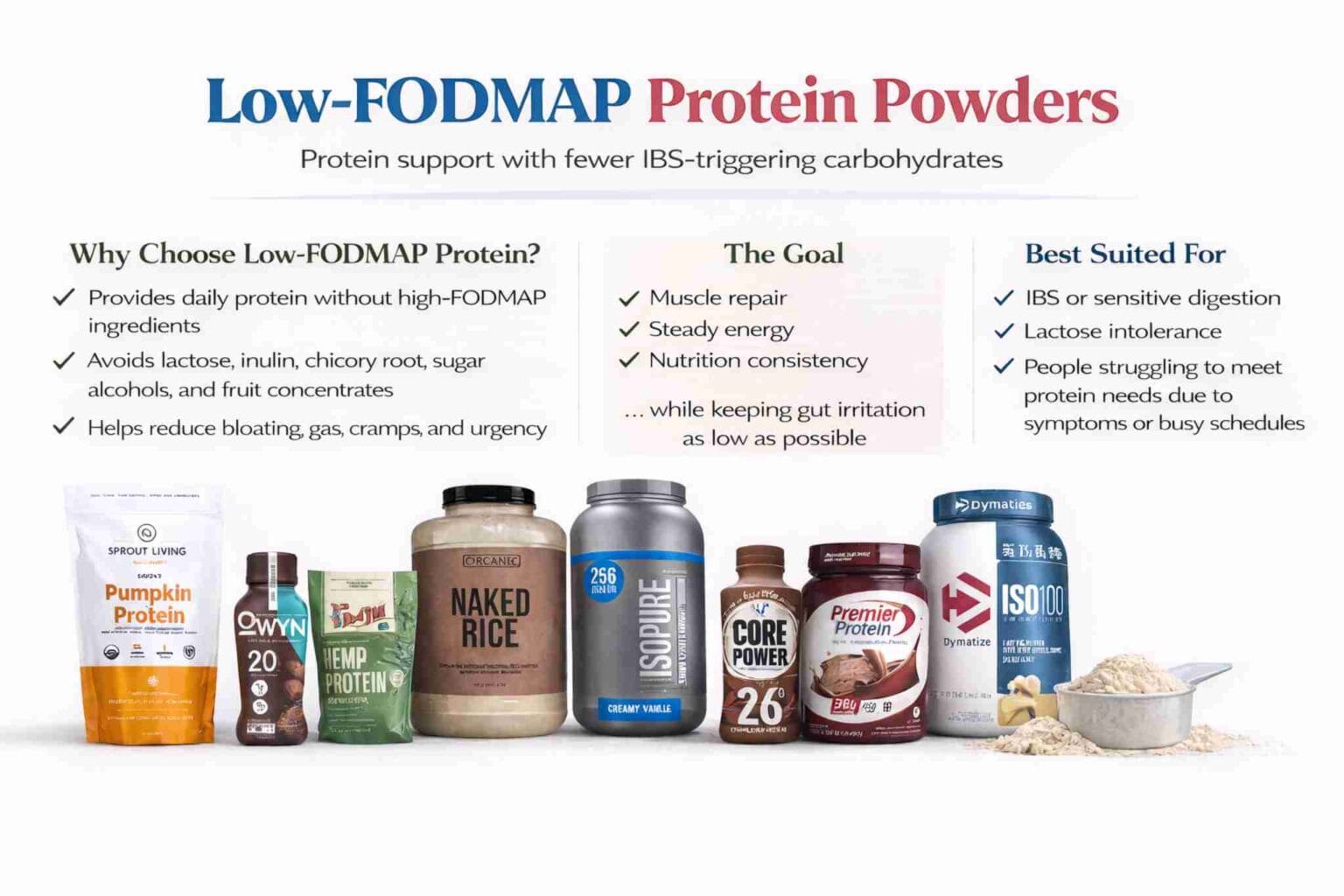 Low FODMAP Protein Powder: Best Options & Ingredients Guide